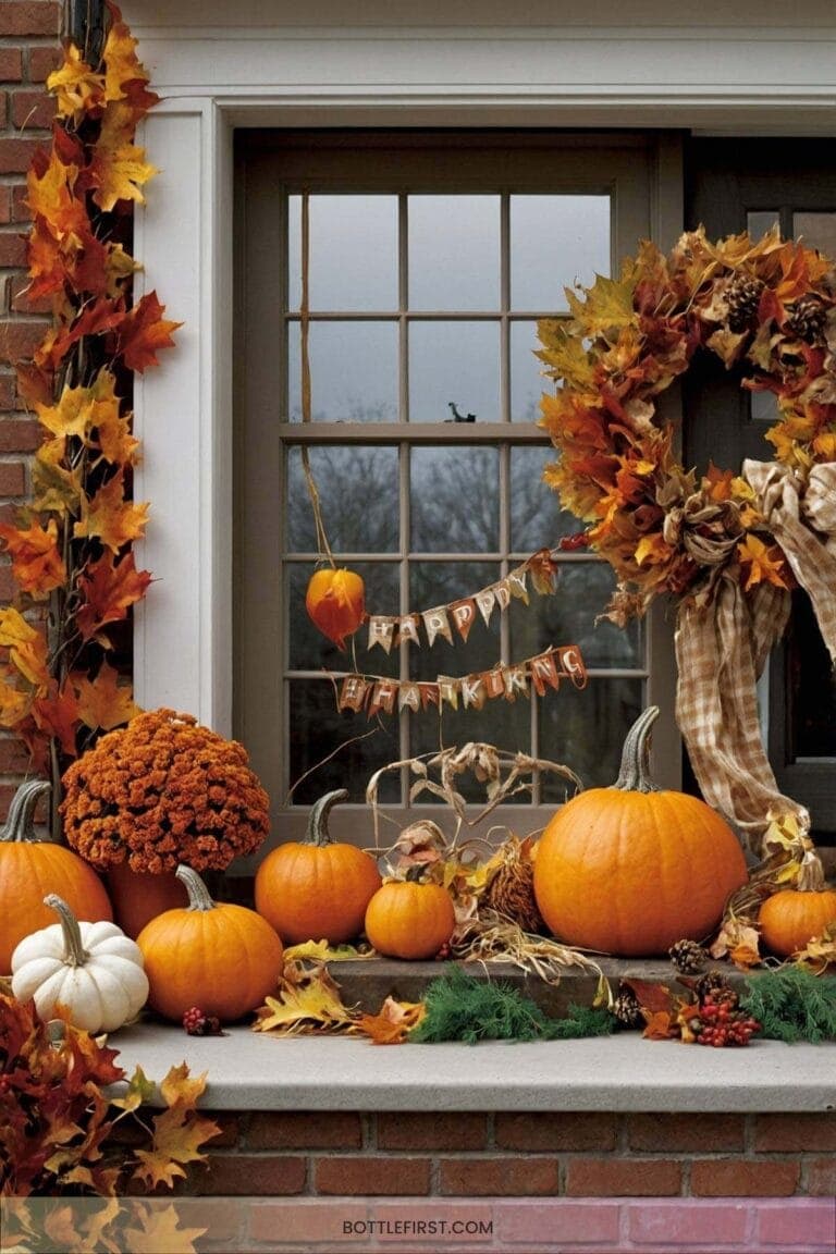12 Thanksgiving Decorations For Windows To Welcome The Holiday Light