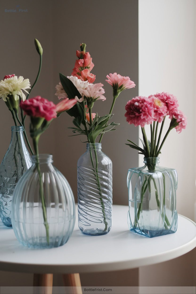 12 Elegant Plastic Bottle Vase Crafts For Floral Enthusiasts