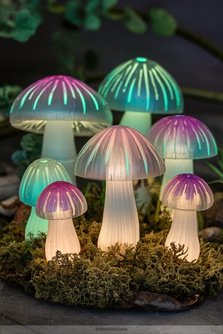 12 Whimsical Plastic Bottle Mushroom Crafts For Fairy Gardens