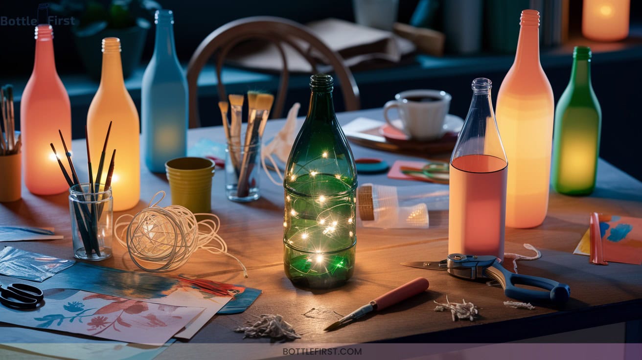 11 Illuminating Plastic Bottle Lamp Crafts For Cozy Lighting