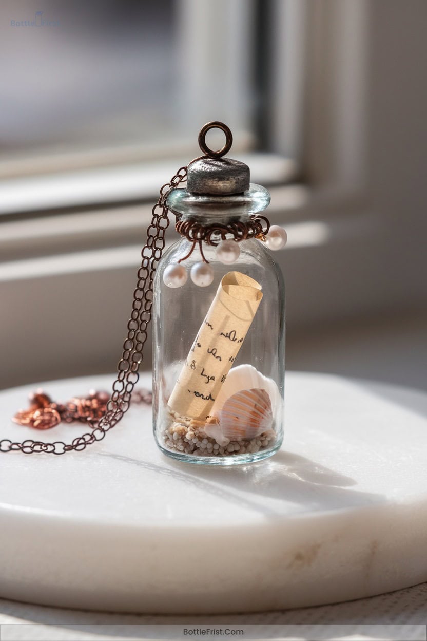 15 Adorable Mini Glass Bottle Crafts DIY For Tiny Home Accents