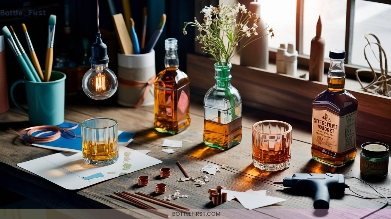 18 Spirited Whiskey Bottle Crafts: DIY Projects To Raise A Glass To