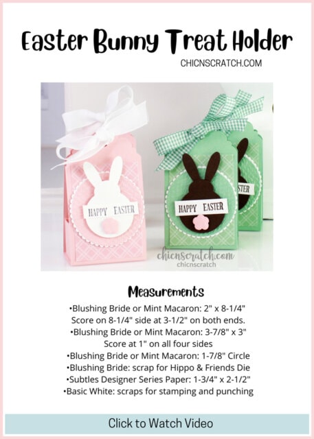 Easter Bunny Treat Holder