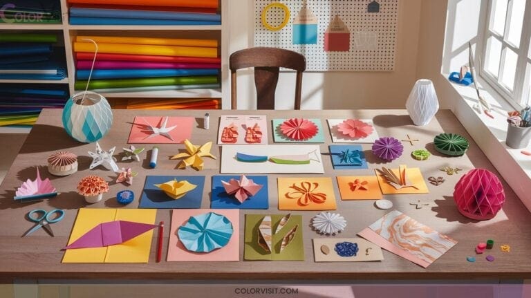20 Creative Color Paper Design Ideas For Crafting Enthusiasts