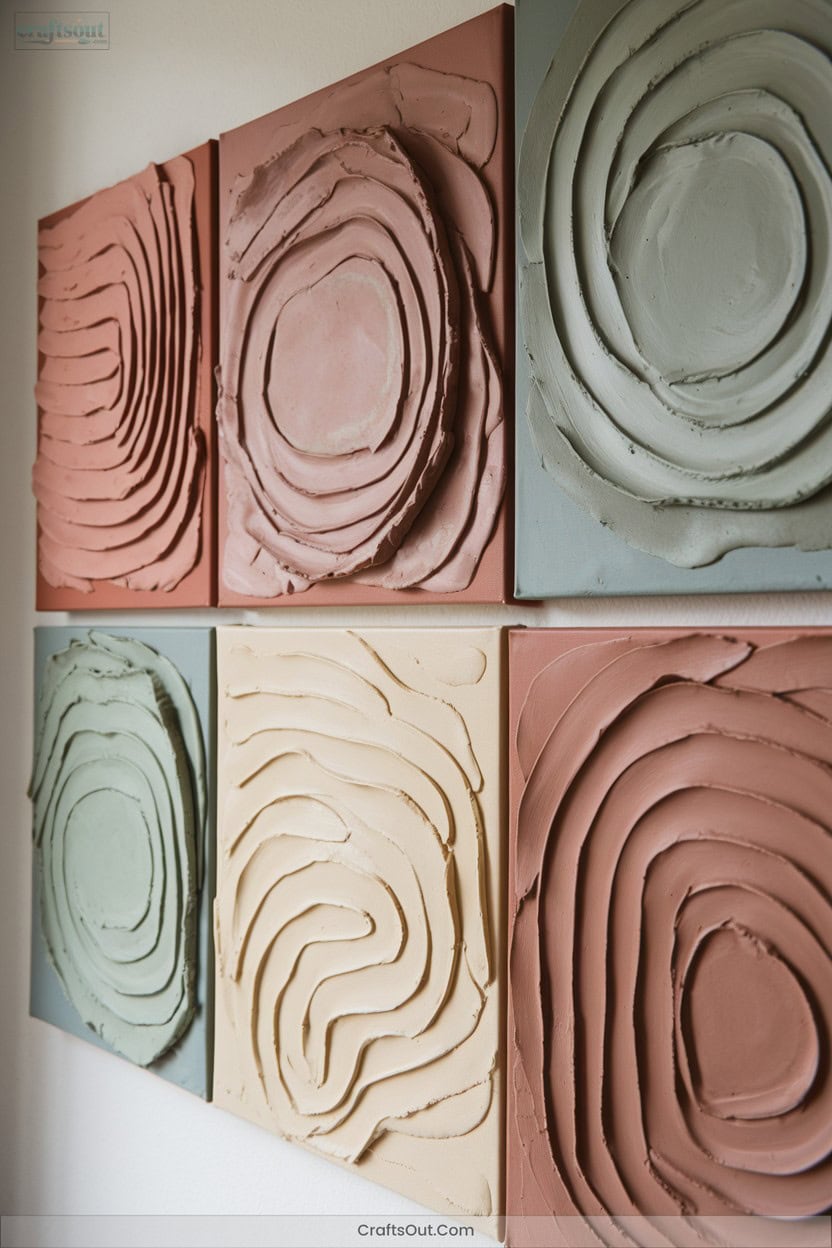 10 Innovative Clay Crafts On Canvas To Create Dimensional Art