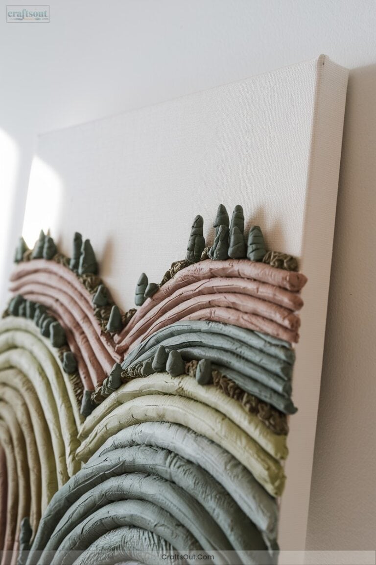 10 Innovative Clay Crafts On Canvas To Create Dimensional Art