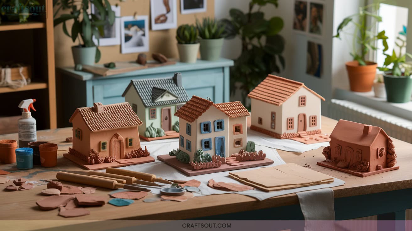 12 Charming Clay Crafts House Models You Can Create