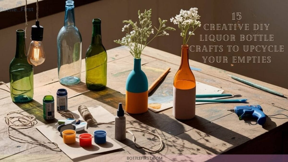15 Creative DIY Liquor Bottle Crafts To Upcycle Your Empties