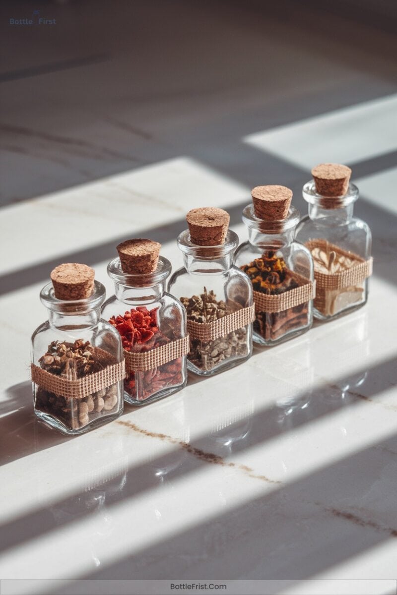 15 Adorable Mini Glass Bottle Crafts DIY For Tiny Home Accents
