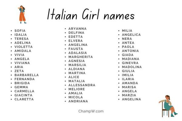 500+ Italian Girl Names For Your Baby Girl That Are Popular