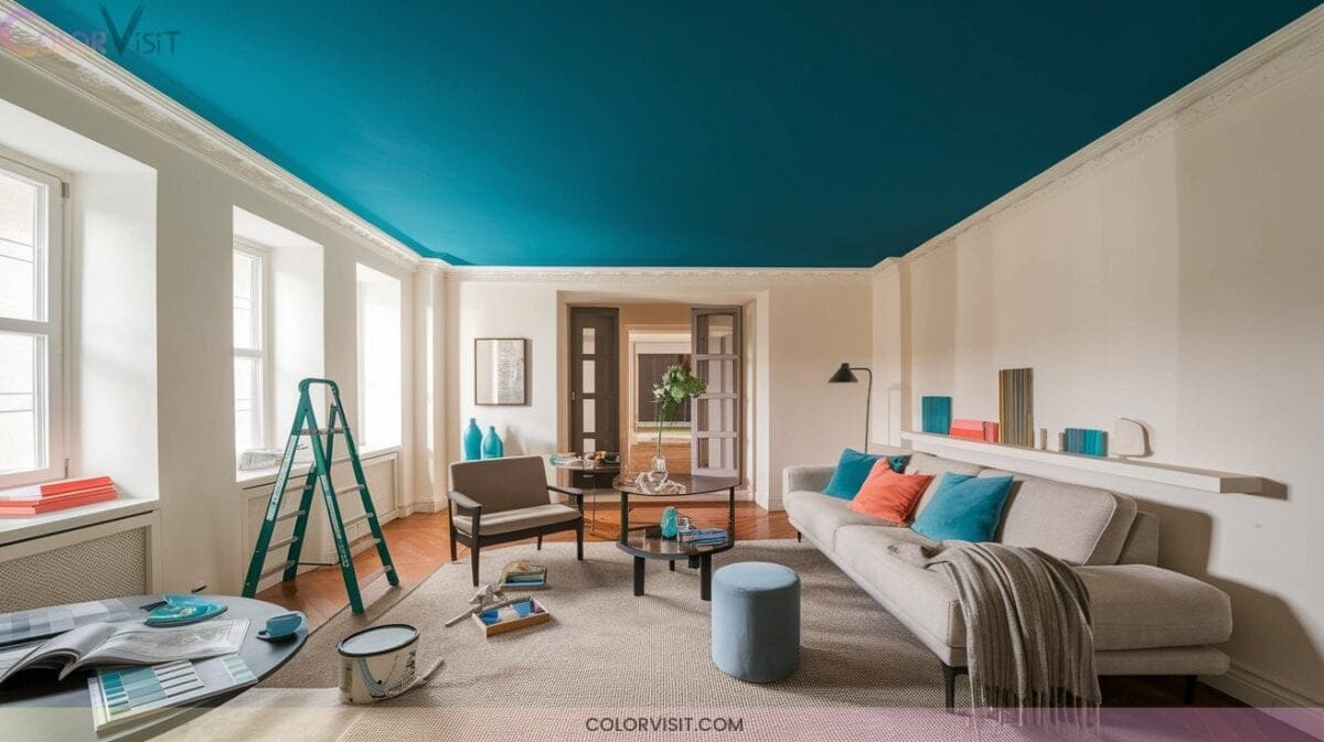 12 Unexpected Ceiling Color Ideas To Add Dimension To Your Rooms