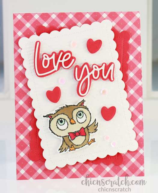 Adorable Owls Valentine Card