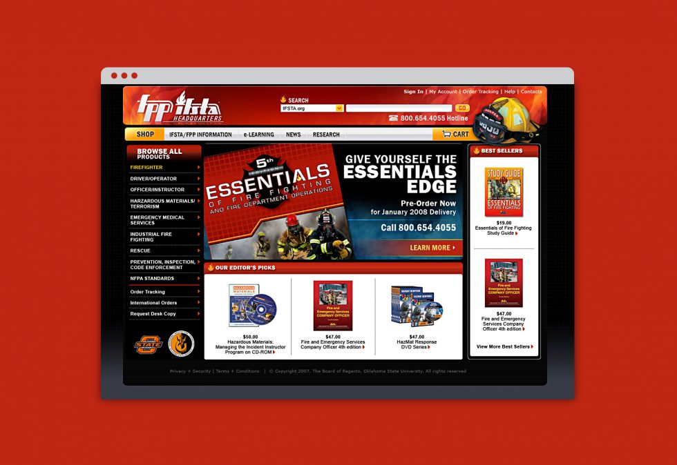 IFSTA/FPP Website Design - Matcha Design