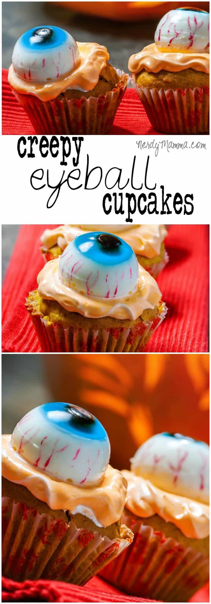 Creepy Eyeball Cupcakes {egg-free and dairy-free}