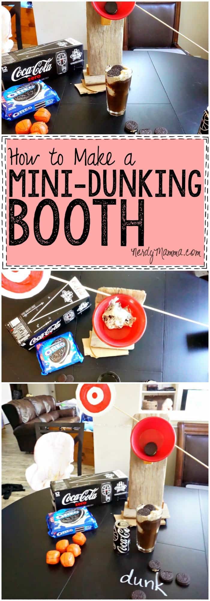 How to Make a Mini-Dunking Booth - Nerdy Mamma