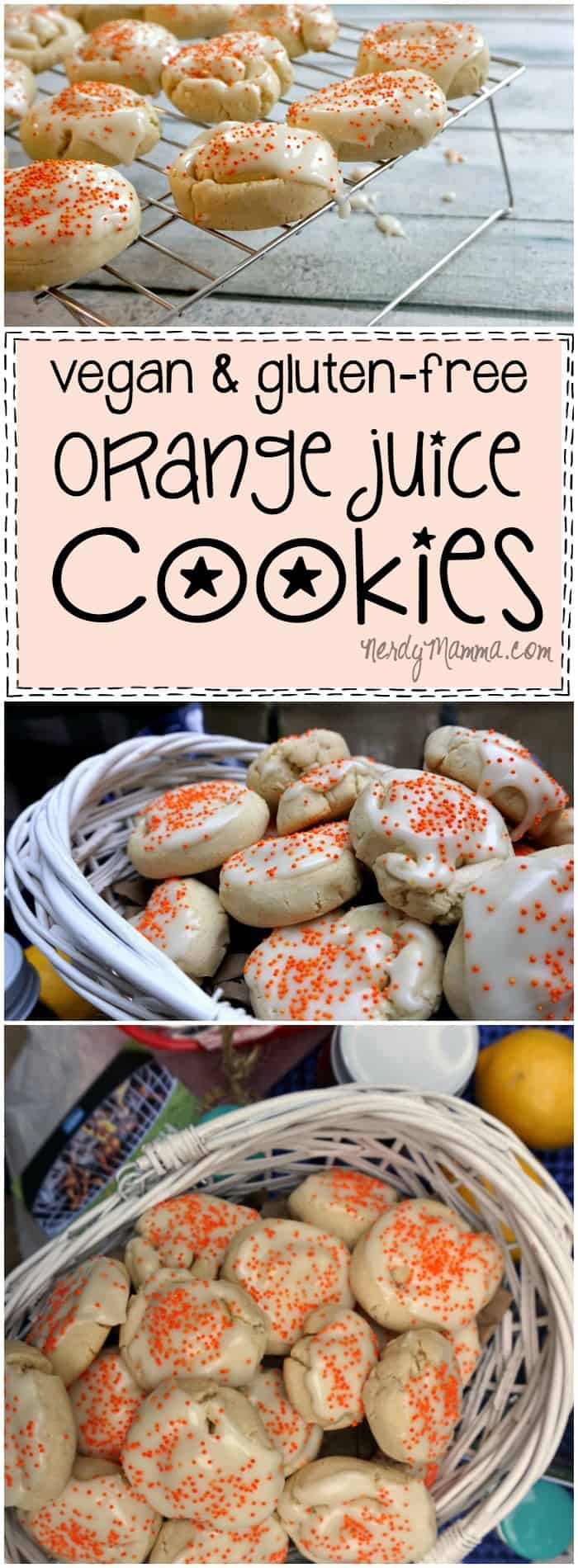 Vegan & Gluten-Free Orange Juice Cookies - Nerdy Mamma