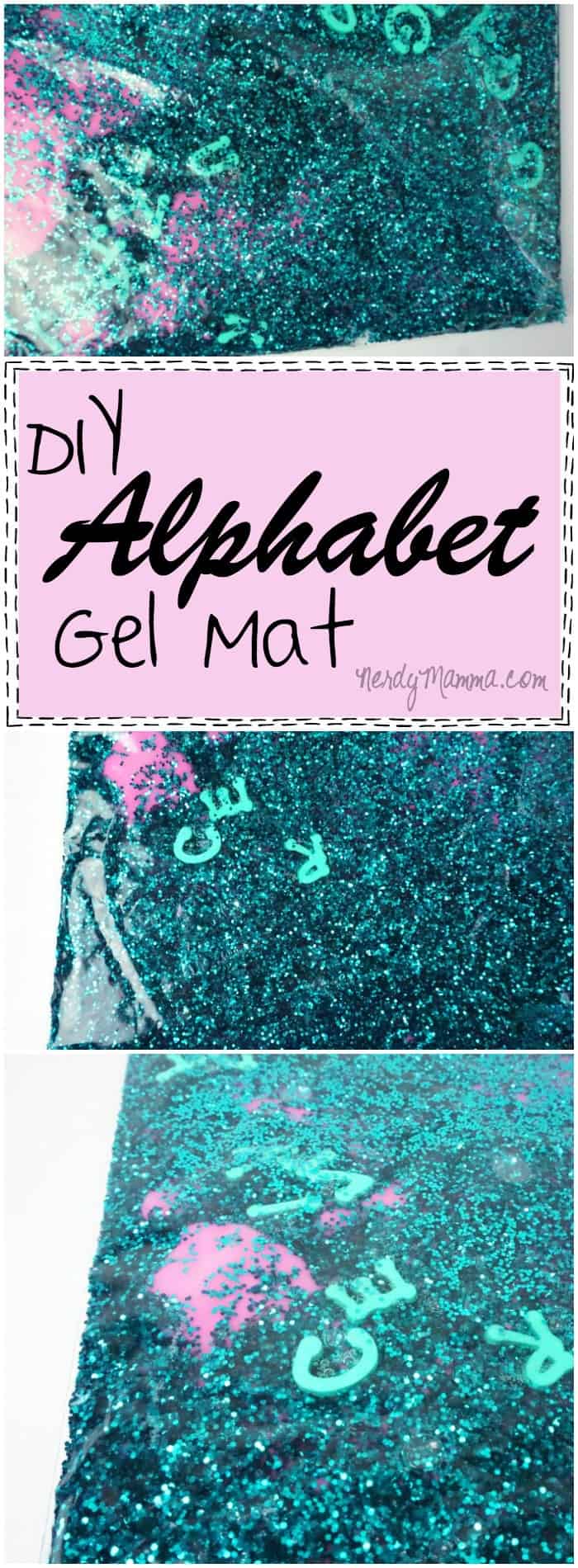DIY Alphabet Gel Mat - Nerdy Mamma