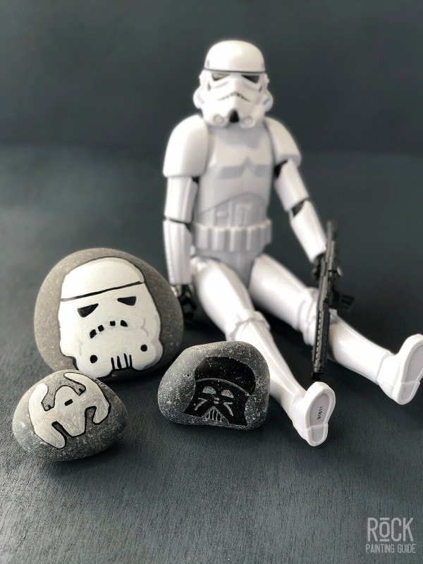 Cool Star Wars Painted Rock Crafts Kids Will Love!