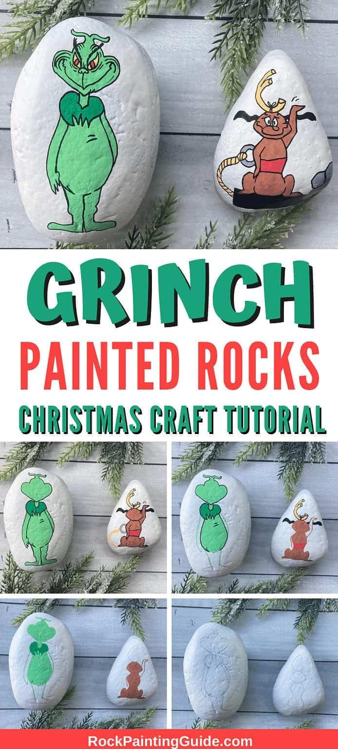 How To Make: Grinch Rock Painting Ideas For Christmas