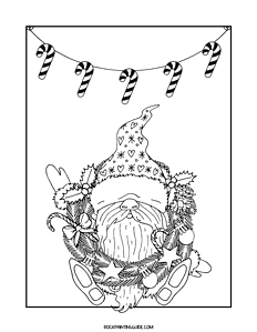 20 Cute Christmas Gnome Coloring Pages [FREE PRINTABLES]