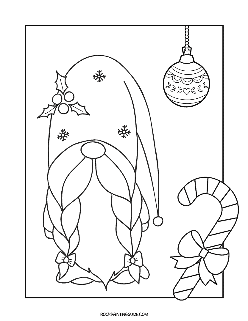 20 Cute Christmas Gnome Coloring Pages [FREE PRINTABLES]