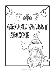 20 Cute Christmas Gnome Coloring Pages [FREE PRINTABLES]