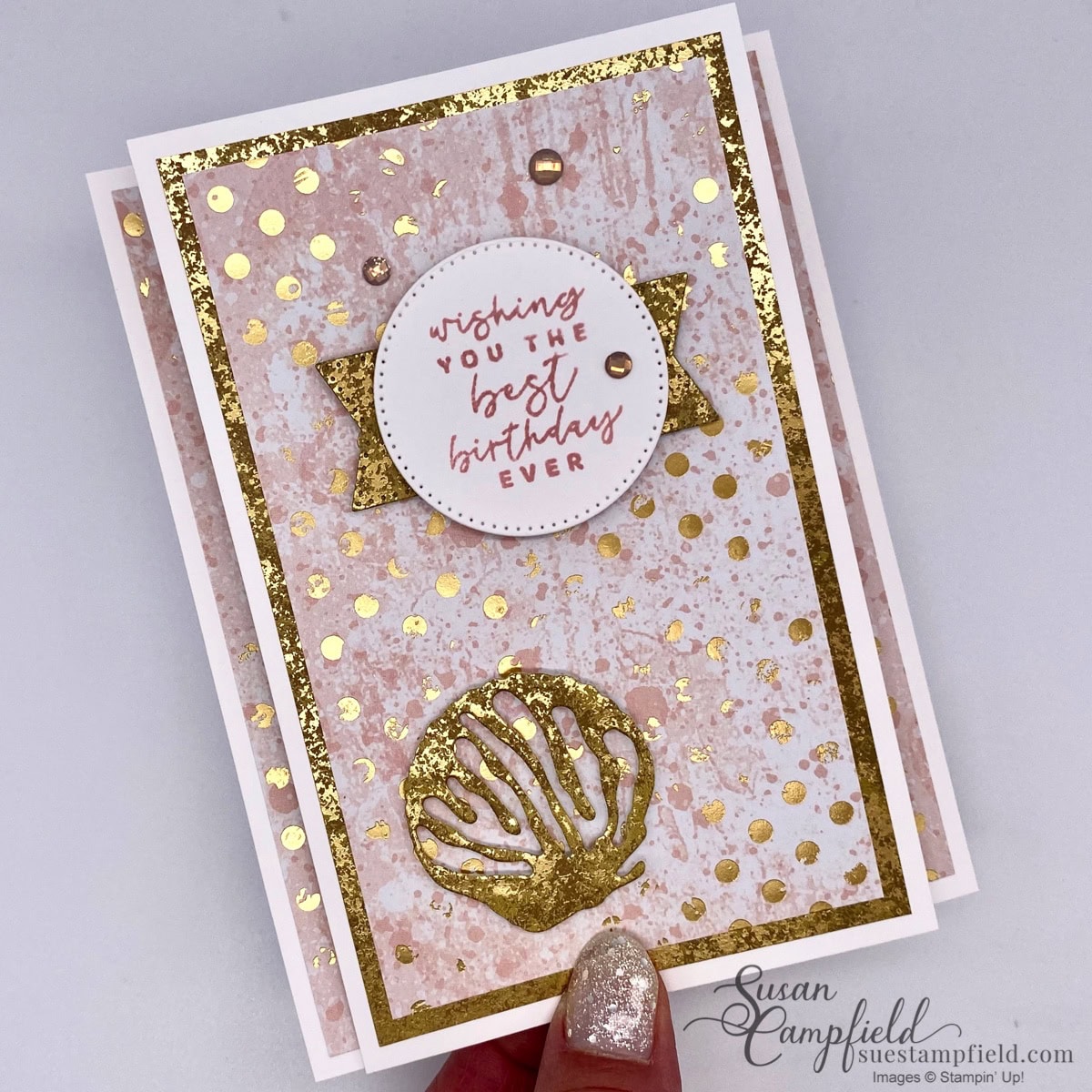 Vertical Freestanding Fun Fold Card Tutorial Bundle - Suestampfield