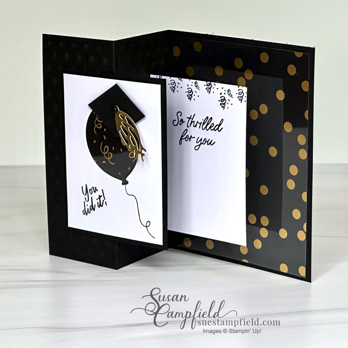 Double Decker Pop Out Card - Suestampfield