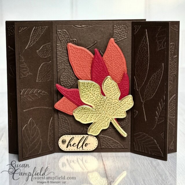 Double Arrowhead Fun Fold Cards from July Crafternoon - Suestampfield