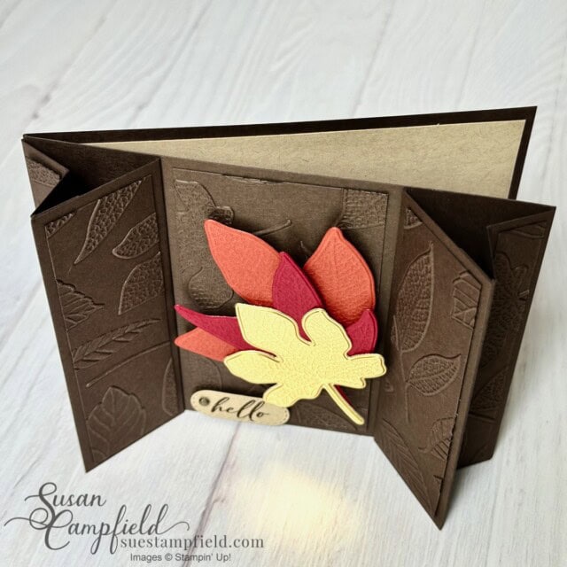 Double Arrowhead Fun Fold Cards from July Crafternoon - Suestampfield