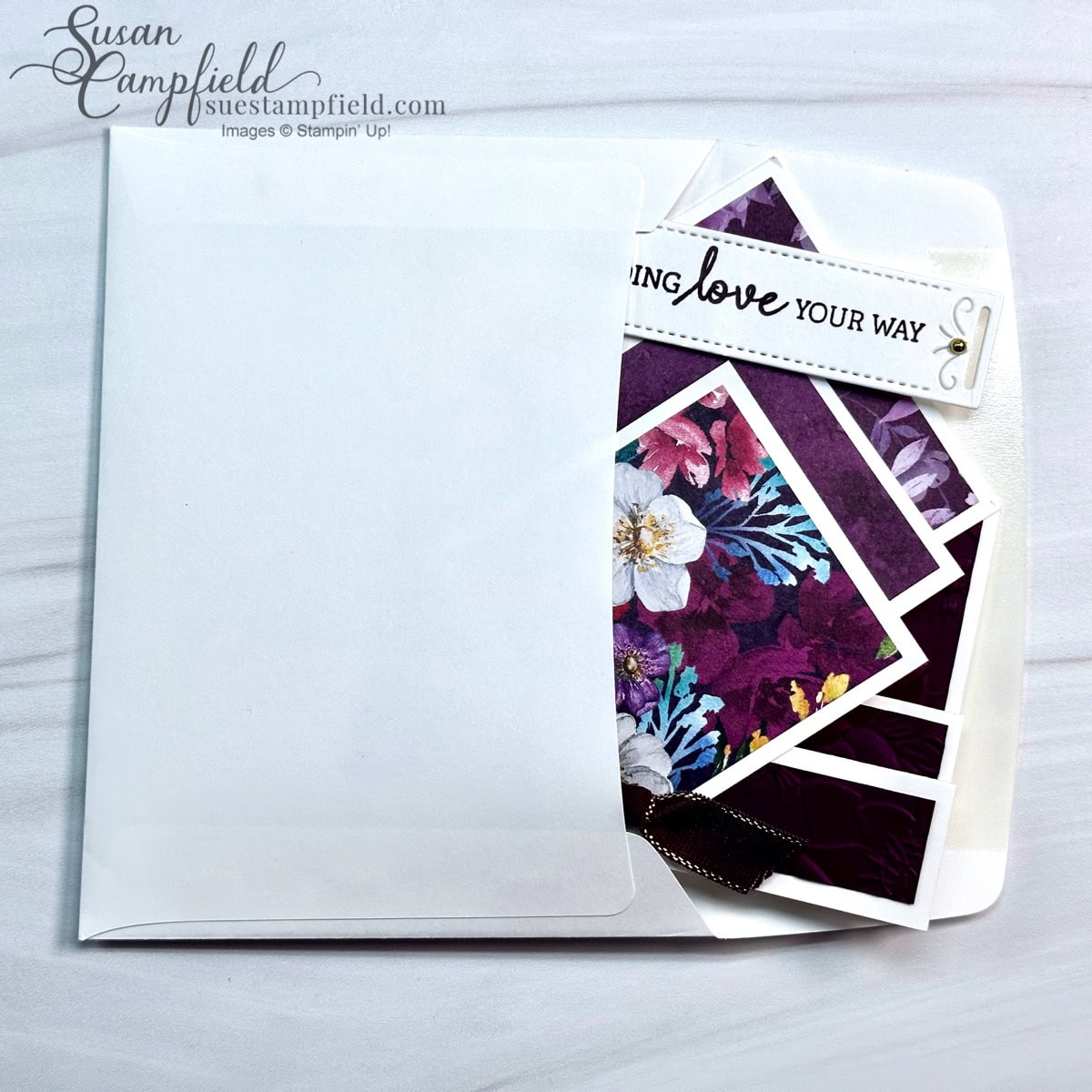 Diamond Stepper Cards - Three Ways! - Suestampfield