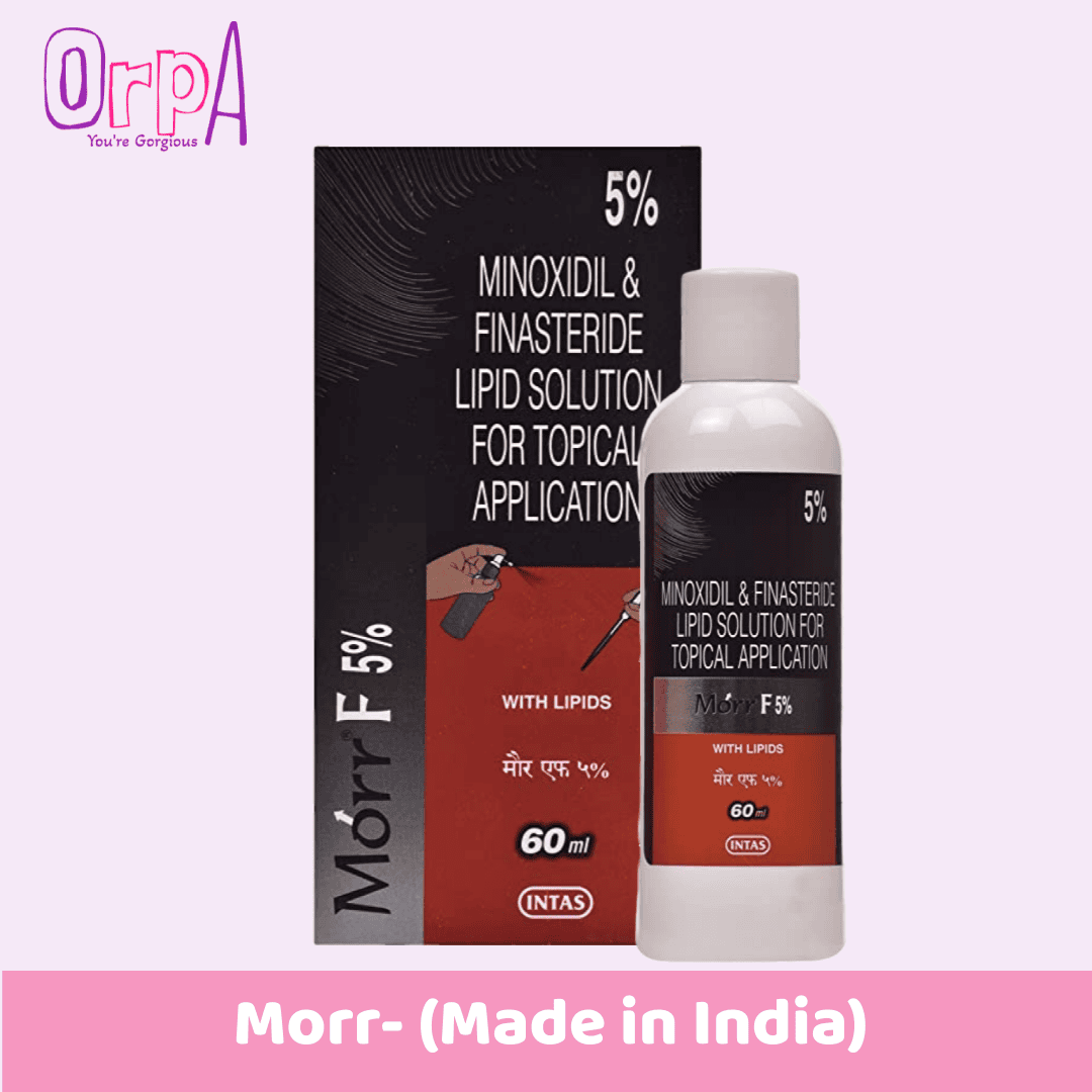 Morr F 5% Topical Solution for Hair Regrowth (60ml) - Orpa