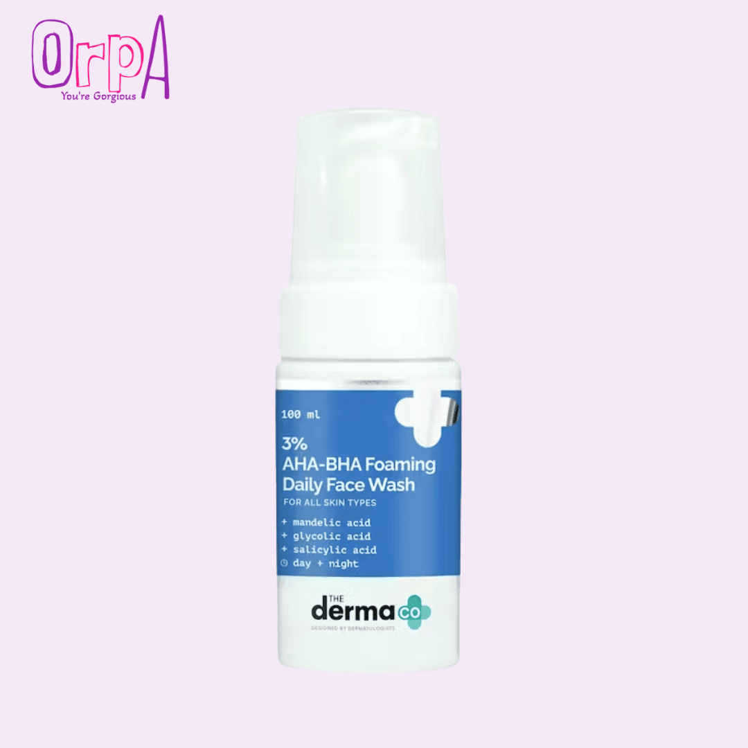 The Derma Co 3% AHA+BHA Foaming Daily Face Wash - 100ml - Orpa