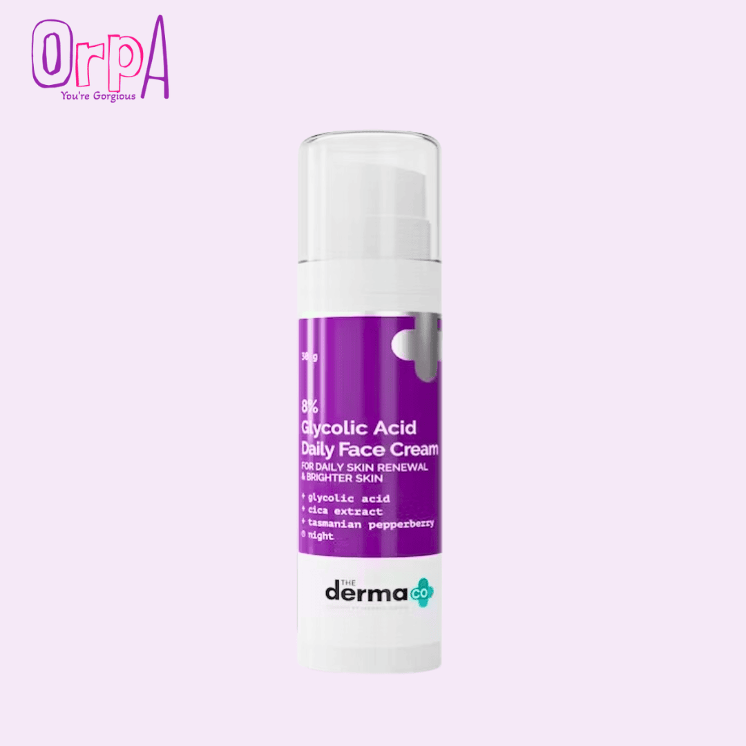 The Derma Co 8% Glycolic Acid Daily Face Cream with Cica Extract ...