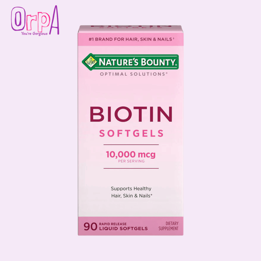Nature's Bounty Biotin 10,000 mcg - 90 Softgels - Orpa
