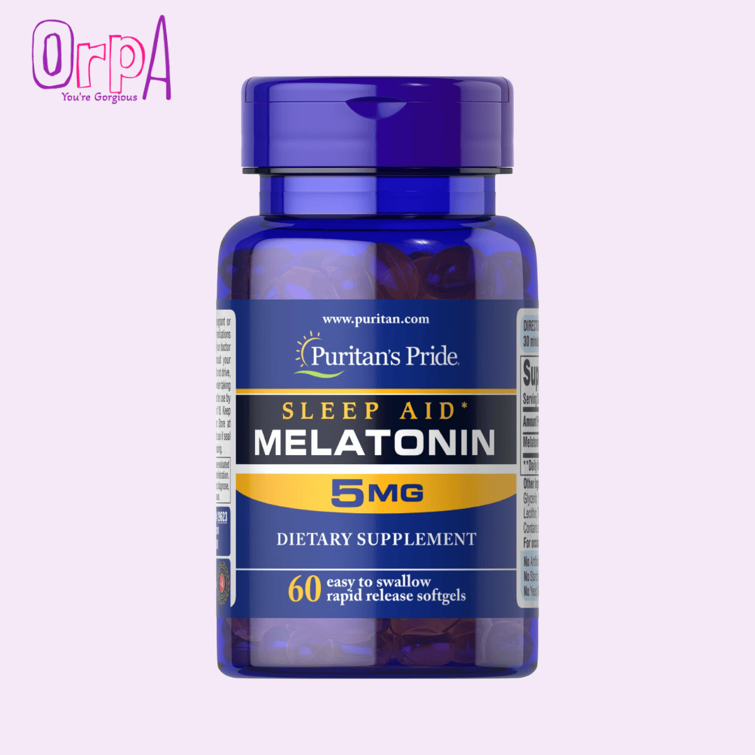 Puritan's Pride Melatonin 5 mg - 60 Softgels - Orpa