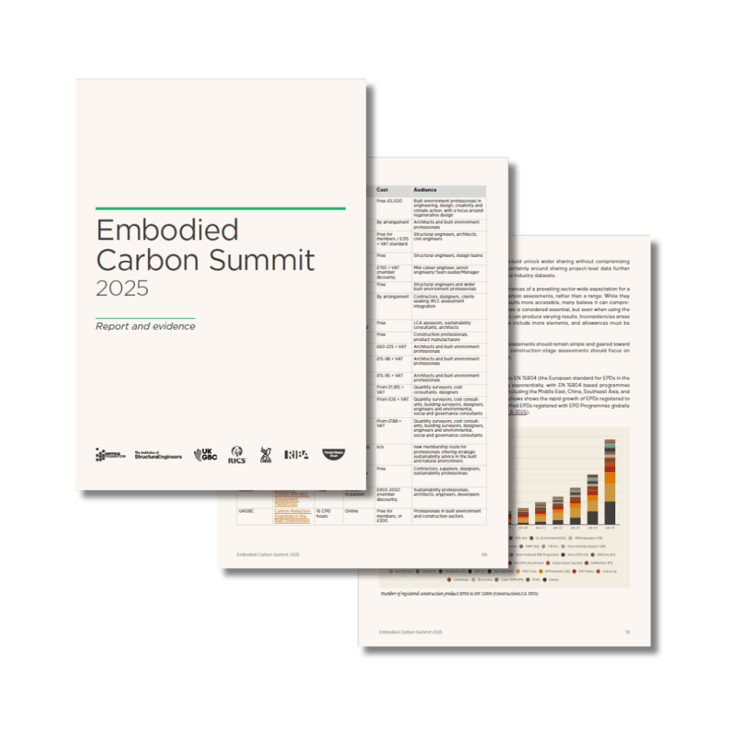 Embodied Carbon Summit Evidence Report | UKGBC