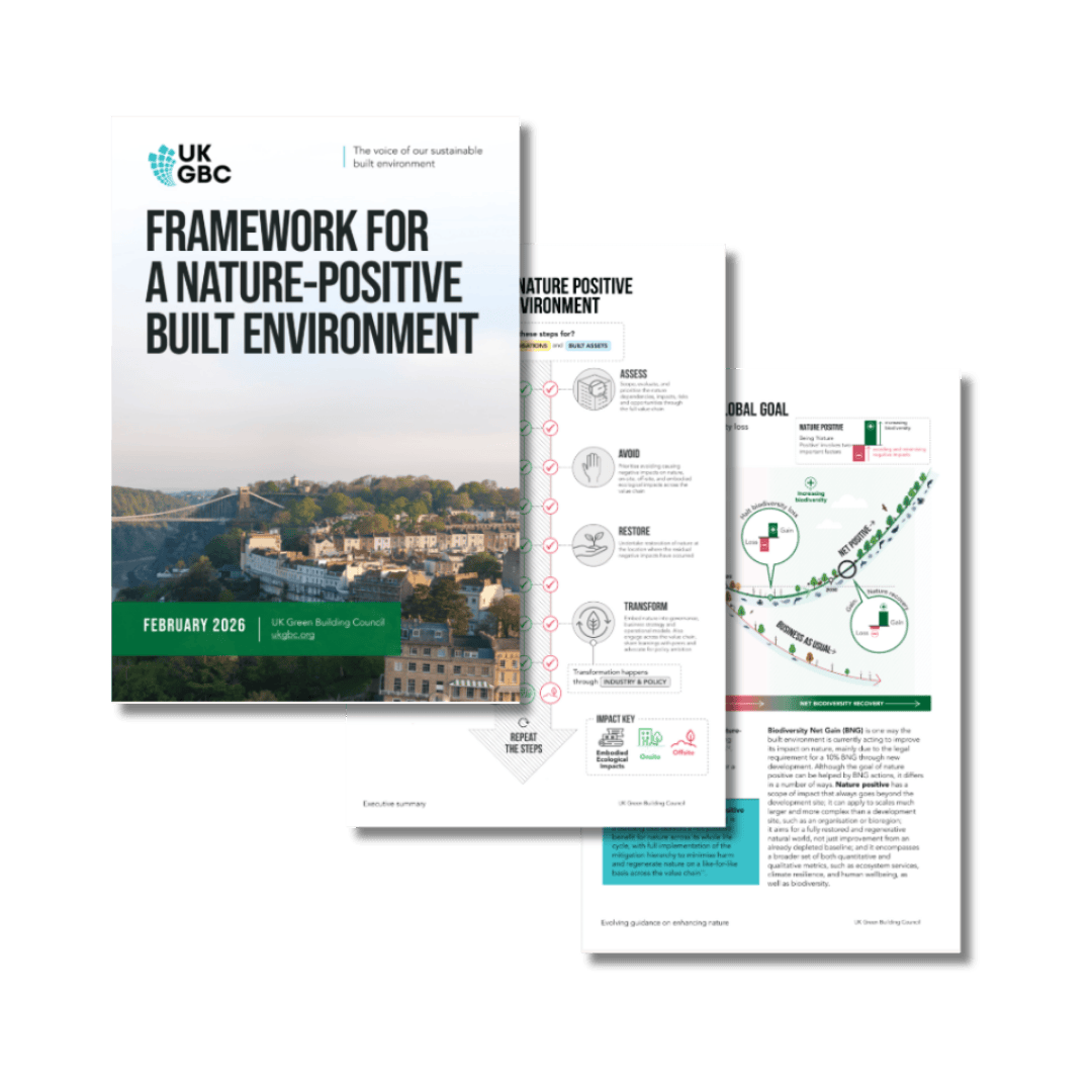 UKGBC launches Framework for a Nature-Positive Built Environment