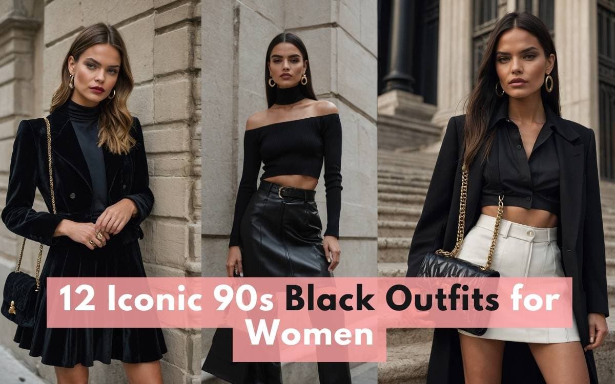 12 Iconic 90s Black Outfits For Women: Relive The Best Fashion Era
