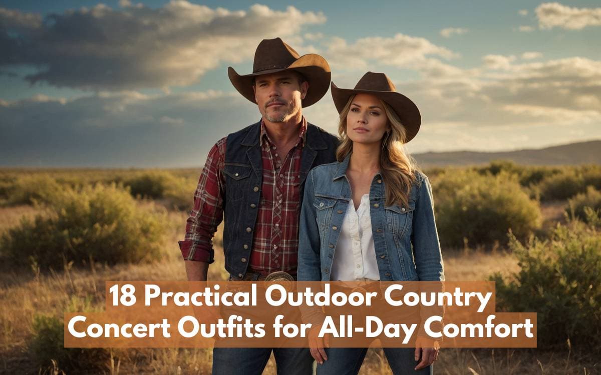 18 Practical Outdoor Country Concert Outfits For All-Day Comfort