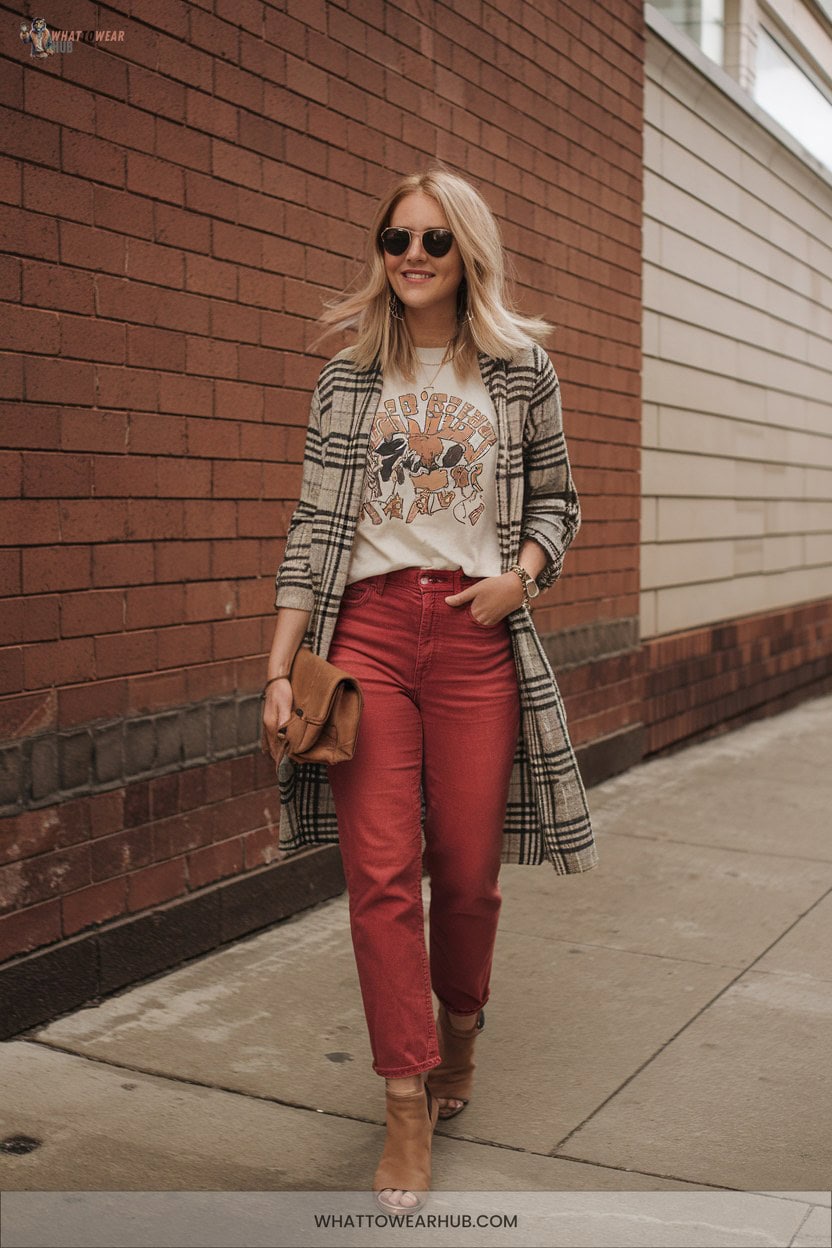 10 Chic Red And Jeans Outfit Ideas For A Casual Look