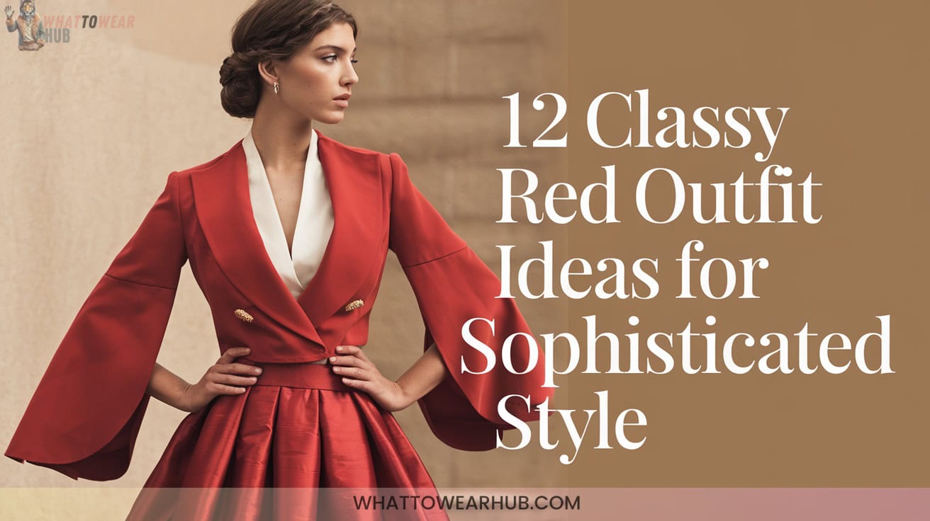 12 Classy Red Outfit Ideas For Sophisticated Style