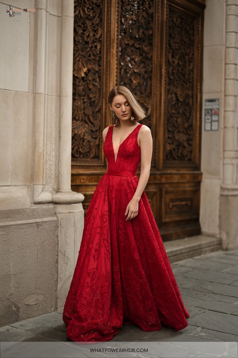 15 Elegant Red Outfit Ideas For Special Events