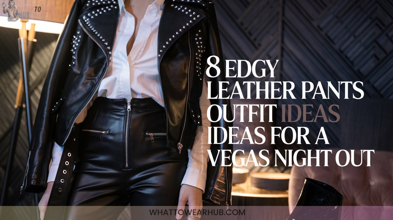 8 Edgy Leather Pants Outfit Ideas For A Vegas Night Out