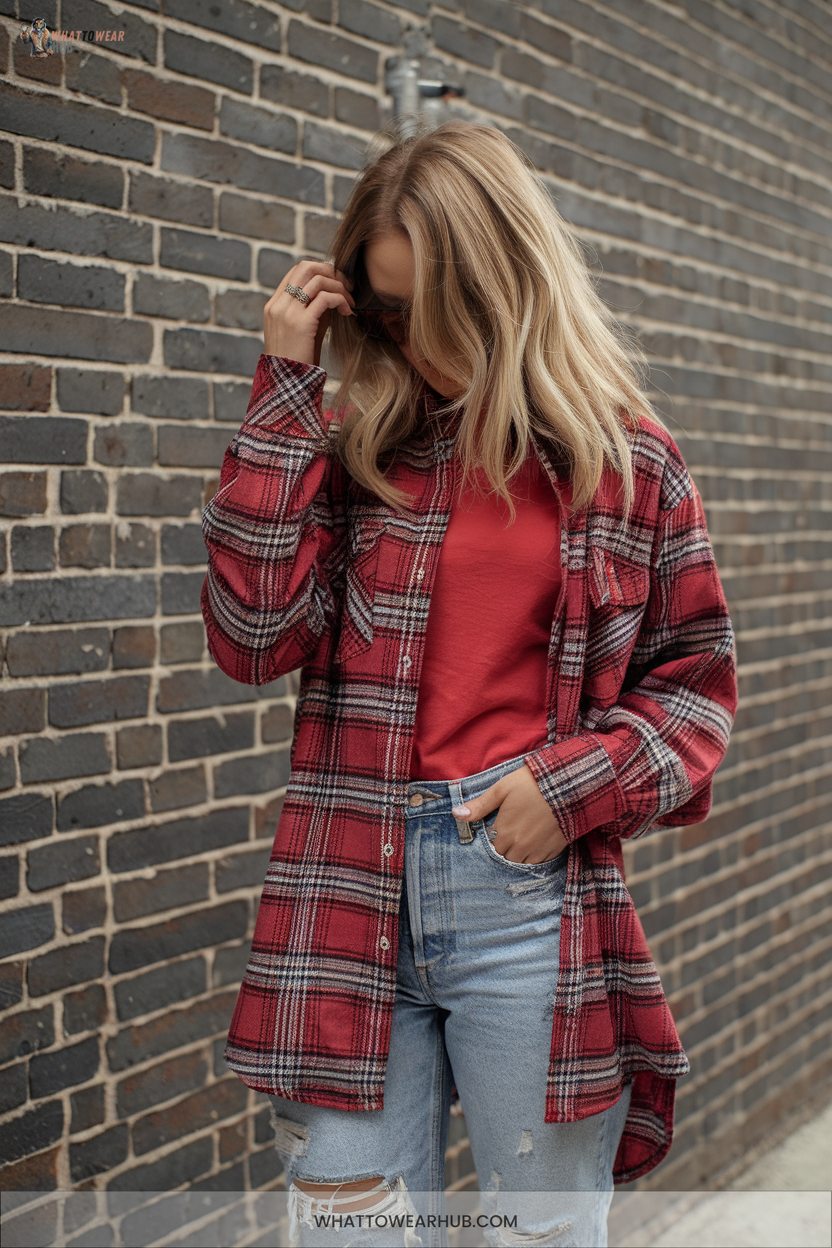 15 Retro Red Outfit Ideas From The 90s
