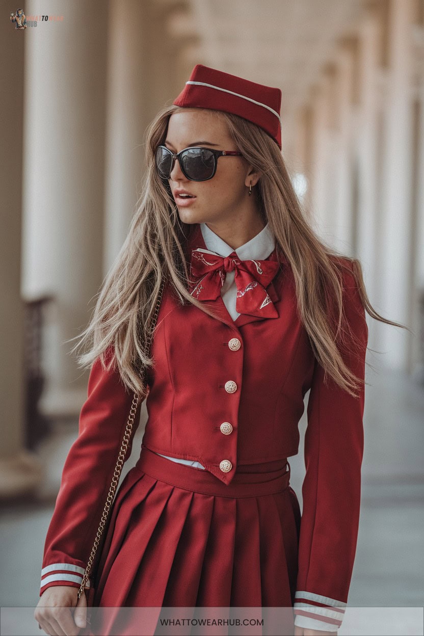 8 Unique Red Uniform Outfit Ideas