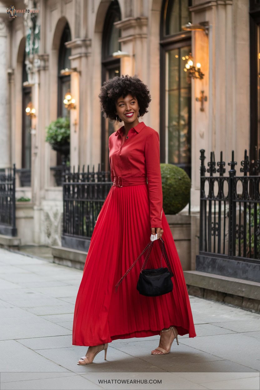 12 Empowering Red Outfit Ideas For Black Women
