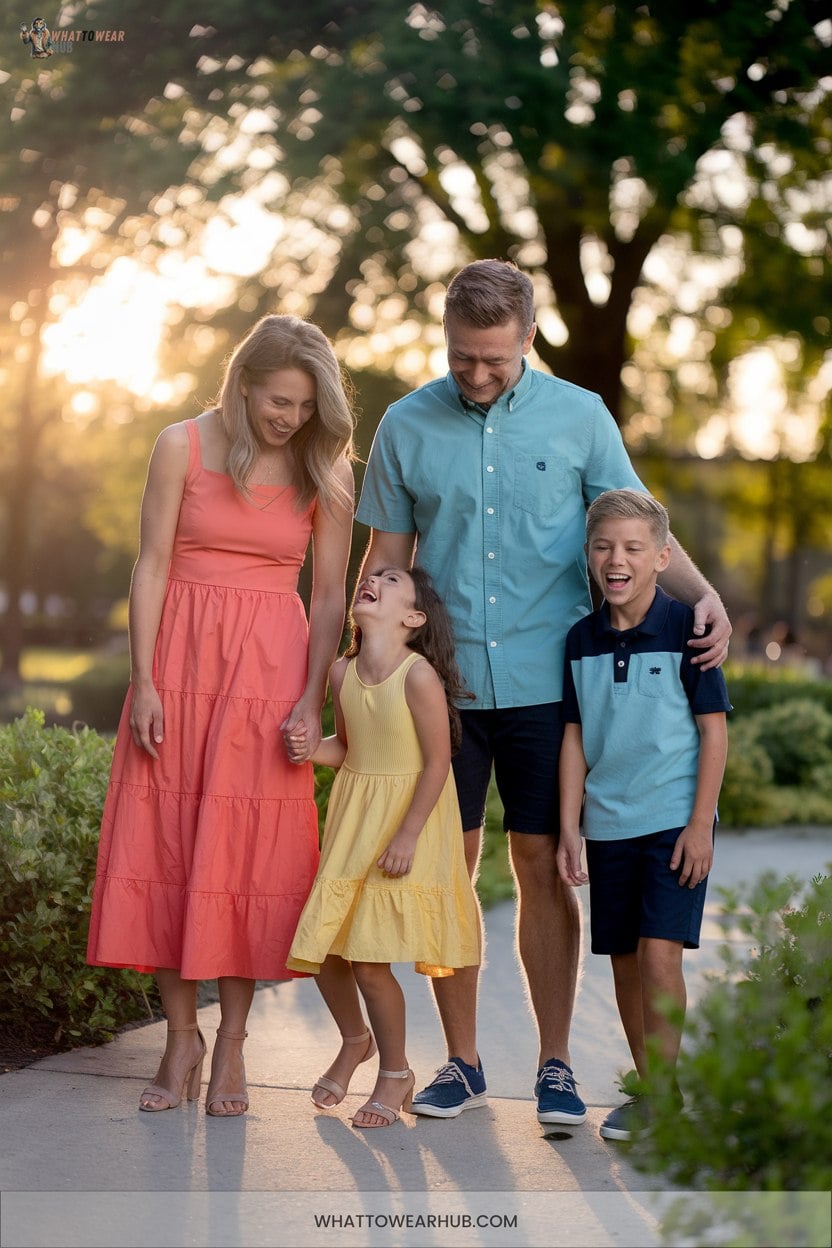 15 Coordinated Summer Family Photo Outfit Ideas For Perfect Pictures