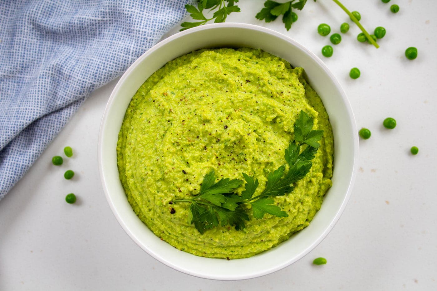 Green Pea Hummus - Easy and Healthy Vegan Dip