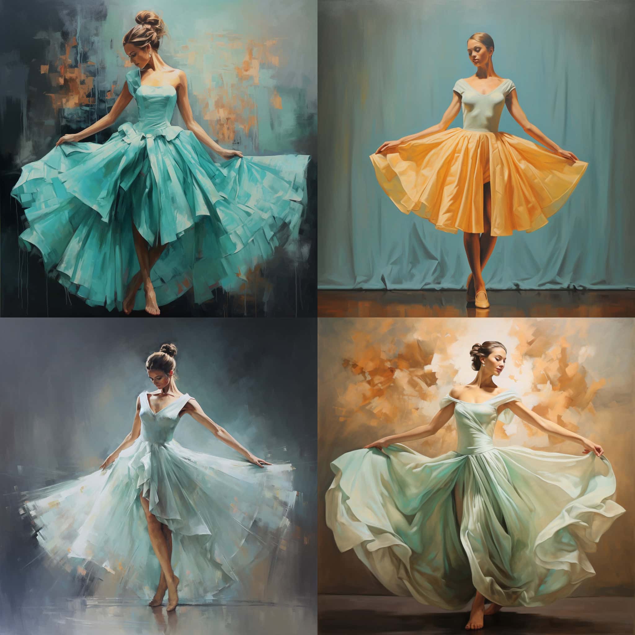 Art Inspirations and Styles in Accented Analogous Color Scheme